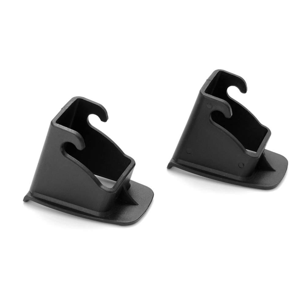 Carrfan 2pcs Car Child Seat ISOFIX Interface Buckle, Black Fixed Guide Groove