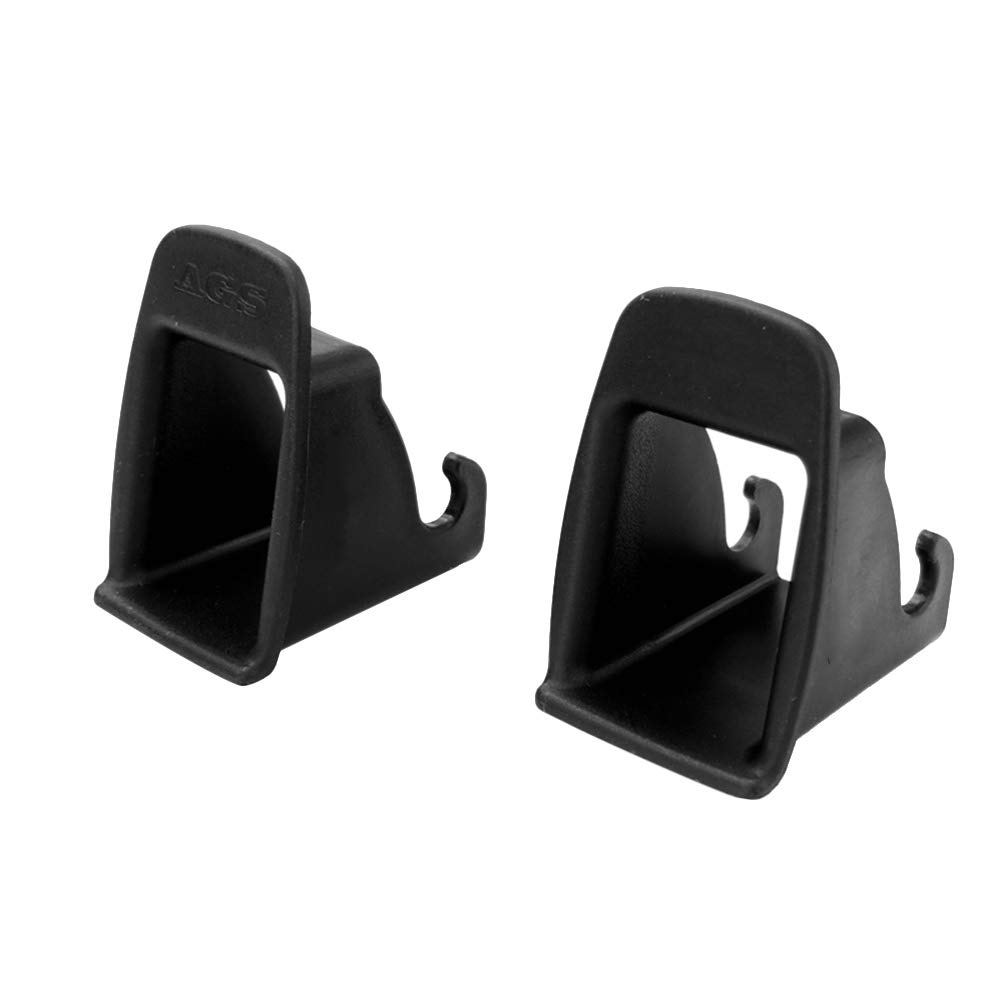 Carrfan 2pcs Car Child Seat ISOFIX Interface Buckle, Black Fixed Guide Groove