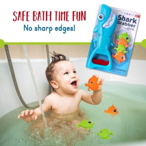 Hoovy Bath Toys Fun Baby Bathtub Toy Shark Bath Toy for Toddlers Boys & Girls Shark Grabber with 4 Toy Fish Included (Shark Grabber)