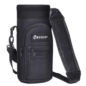 buzio water bottle holder carrying pouch for 40 oz bottles - carry, protect and insulate your flask with this military grade carrier an adjustable padded shoulder strap