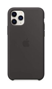 apple iphone 11 pro silicone case - black - mwyn2zm/a