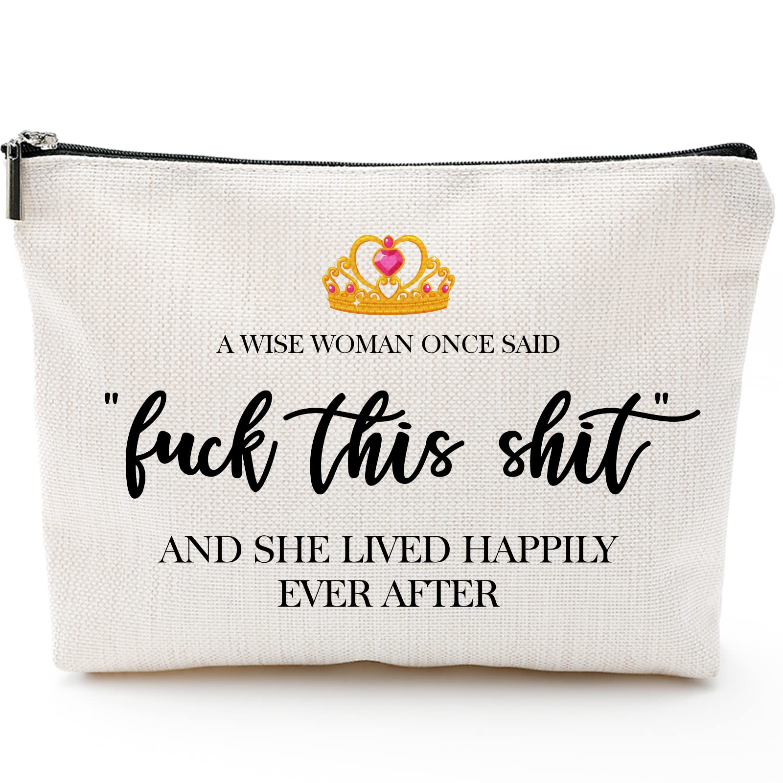 Funny Gifts for Women, Friends, Hostess Gift Ideas Strong women Retirement Cool Gifts for Coworkers Women Birthday Gift Ideas Gag gifts Girls Weekend Fun Makeup Travel Bag Inspirational Cosmetic Bag