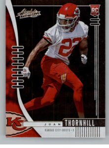 2019 absolute #164 juan thornhill rc rookie kansas city chiefs nfl football trading card