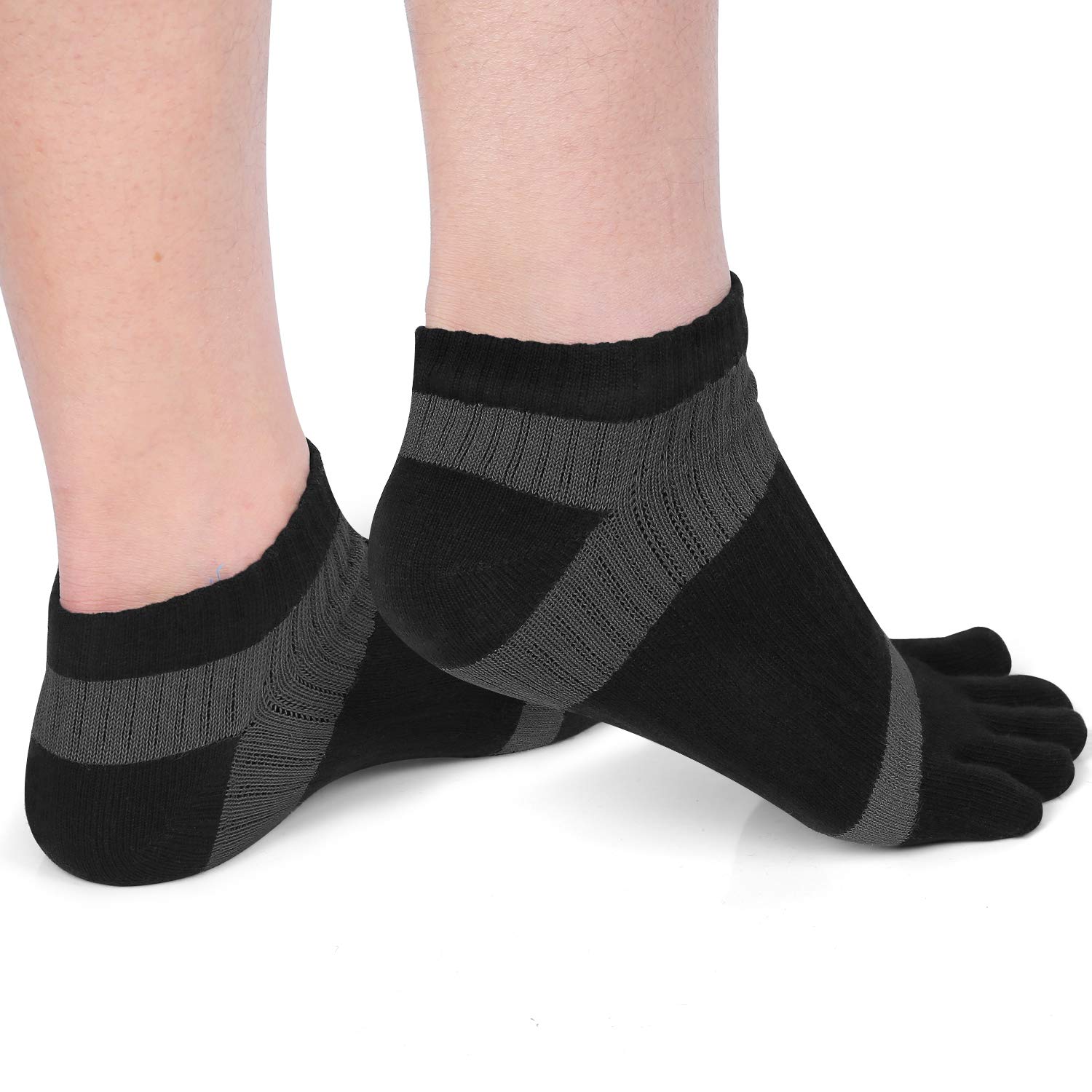 Toe Socks Five Finger Socks No Show Running Socks for Men[５Pairs]