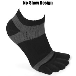 Toe Socks Five Finger Socks No Show Running Socks for Men[５Pairs]