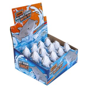 Mozlly Shark Pullback String Water Toy Fun Bath Time Motorized Moving Nautical Animal Summer Party Favor Treat Loot Bag Filler Swimming Pool Kiddie Playset for Babies, Toddlers, Kids - 5.5", 3pcs/Set