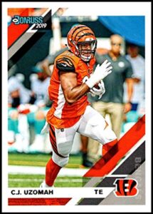 2019 donruss #63 c.j. uzomah cincinnati bengals nfl football trading card