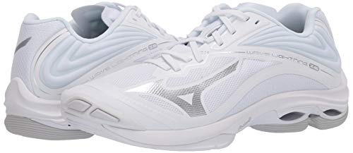 Mizuno Wave Lightning Z6 Womens Volleyball Shoe, White, 10