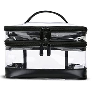 kipbelif clear makeup bag organizers - multifunction large waterproof portable travel makeup cosmetic bags