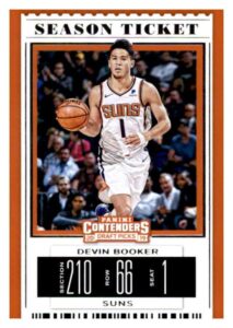 2019-20 panini contenders draft picks season ticket variation #15 devin booker phoenix suns basketball card