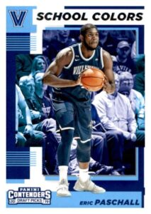 2019-20 panini contenders draft picks school colors #31 eric paschall villanova wildcats basketball card