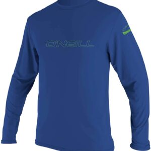 O'Neill Wetsuits Youth Basic Skins UPF 50+ Long Sleeve Sun Shirt, Pacific, 14