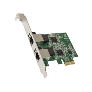 syba dual 2.5 gigabit ethernet pci-e network expansion card rj45 lan adapter low profile bracket sd-pex24066