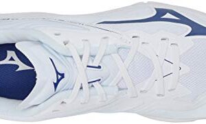 Mizuno Wave Lightning Z6 Mens Volleyball Shoe, White-Navy, 11