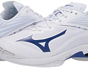 Mizuno Wave Lightning Z6 Mens Volleyball Shoe, White-Navy, 11