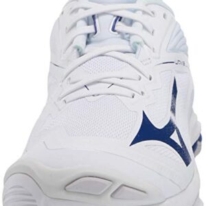 Mizuno Wave Lightning Z6 Mens Volleyball Shoe, White-Navy, 11