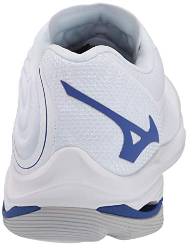 Mizuno Wave Lightning Z6 Mens Volleyball Shoe, White-Navy, 11