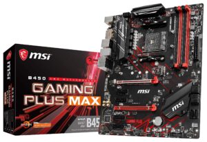 msi performance gaming amd ryzen 2nd and 3rd gen am4 m.2 usb 3 ddr4 dvi hdmi crossfire atx motherboard (b450 gaming plus max)