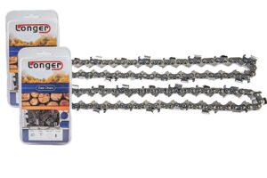 jeremywell 18 inch chainsaw chain blade 68 drive links, 0.325'' pitch 0.063'' gauge fits stihl, husqvarna (2 pack)