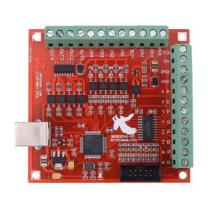 DIY CNC Controller Card, USB 4-Axis Linkage Mach3 Stepper Motor Motion Control Card, 100Khz Motion Controller Card Board for CNC Engraving