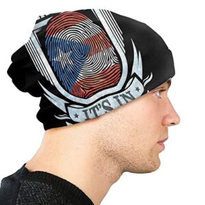 Unisex Beanie Caps Puerto Rico It is in My DNA Puerto Rican Flag Knit Hat Skull Cap Winter Summer Warm Womens Mens Hats Black