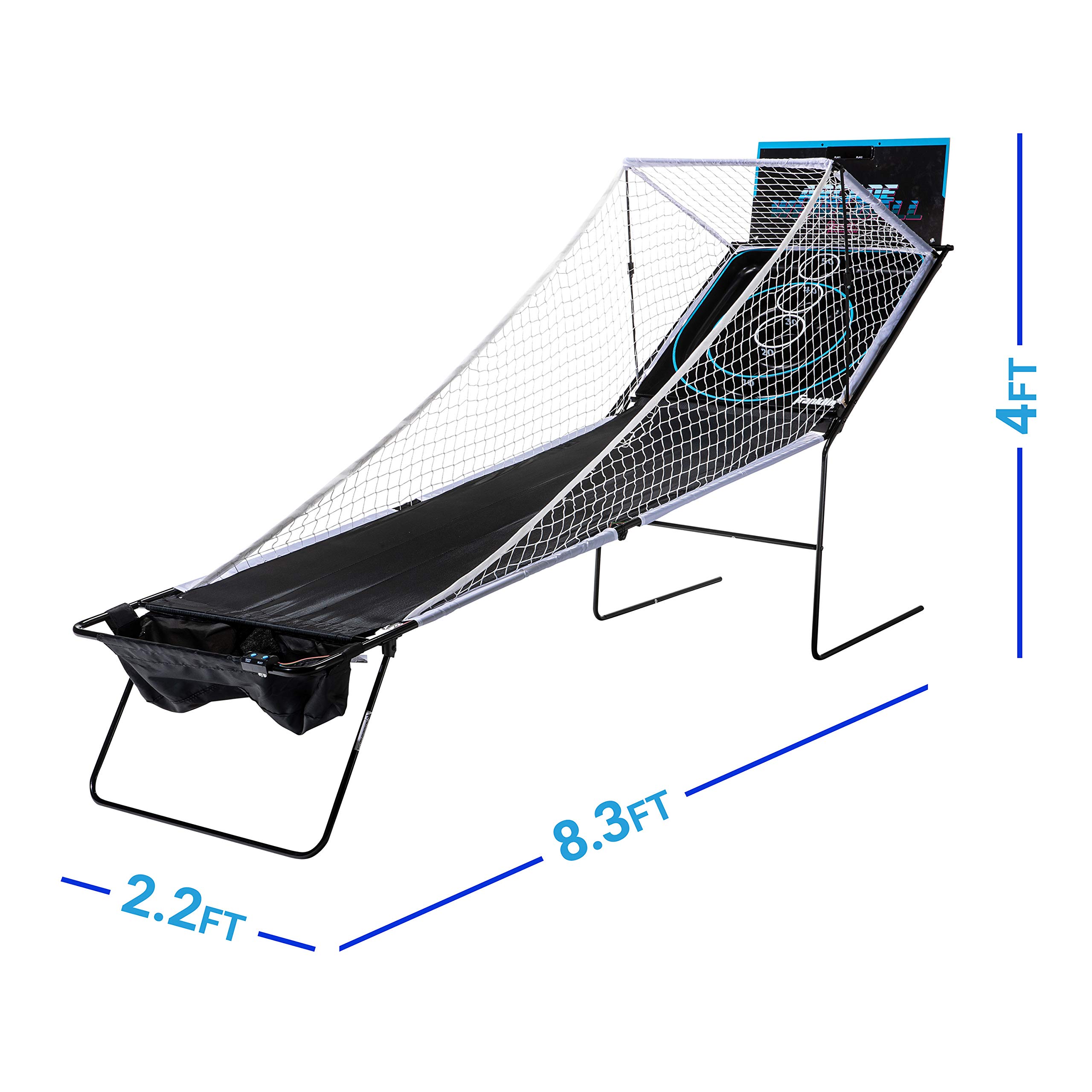 Franklin Sports Whirl-Ball Arcade Game - 4 Arcade Balls and Over 5ft Ramp - Game Room Ready - Kid and Family Fun All Game Night!