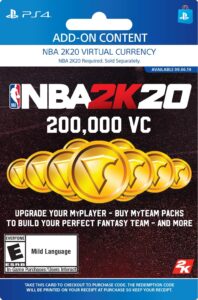 nba 2k20: 200000 vc pack - [ps4 digital code]