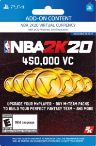 nba 2k20: 450000 vc pack - [ps4 digital code]