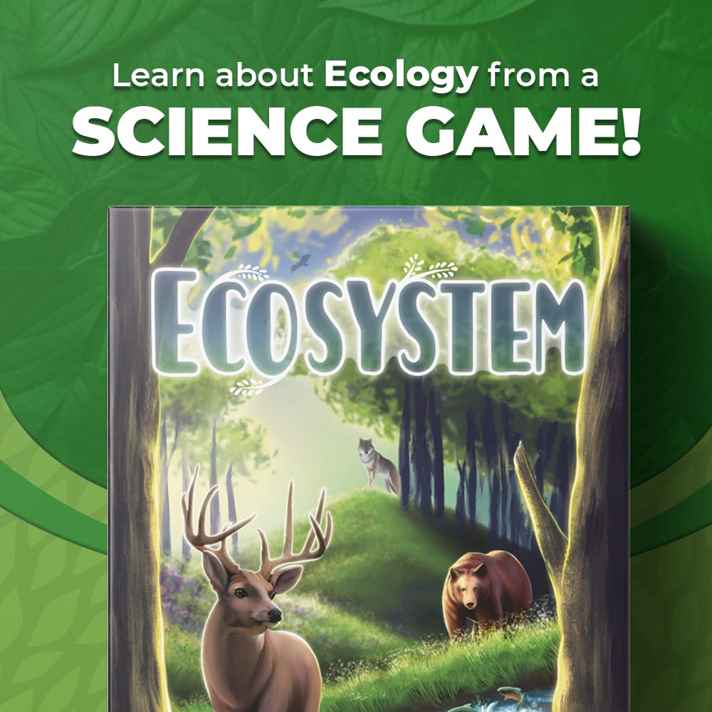 Ecosystem - A Family Card Game about Animals, their Habitats, and Biodiversity - Card Game for Kids 10+ and Adults - Family Games - Kids Board Games for Environmental Science Class - Fun Board Games