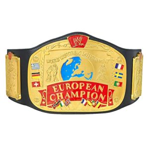 wwe authentic wear european championship replica title belt multi