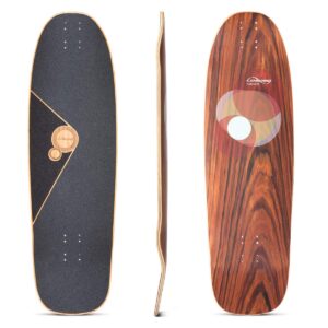 loaded boards omakase bamboo longboard skateboard deck (roe graphic)