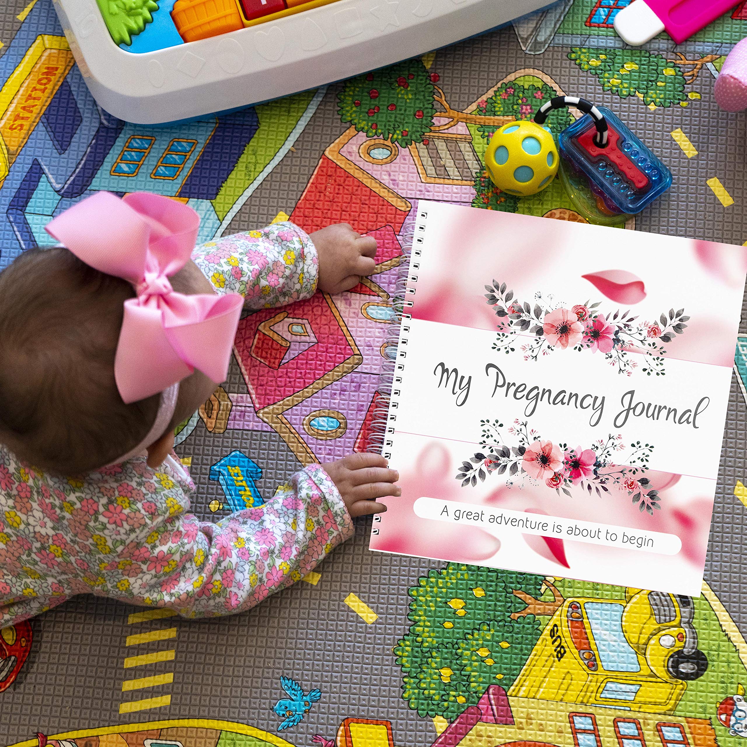 Unconditional ROSIE Pregnancy Journal & Baby Memory Book with Stickers - Planner for First Time Moms - 2022