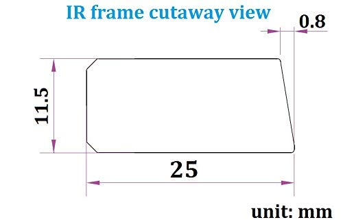 Deyowo 80 Inch Interactive 10 Points Infrared IR Touch Screen Overlay Frame Free Driver