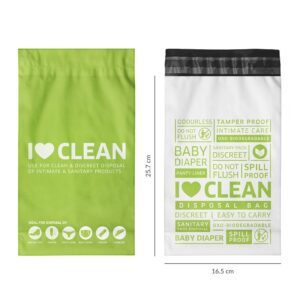 Bodyguard Baby Diaper Disposable Bags - 15 Bags | Odor Sealing for Diapers, Food Waste, Pet Waste, Sanitary Product Disposal | Durable and Unscented