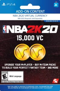 nba 2k20: 15000 vc pack - [ps4 digital code]