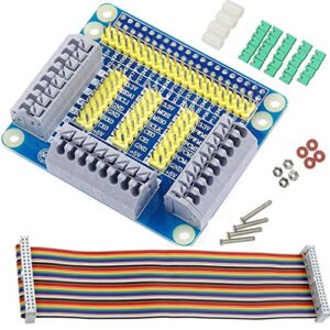 daoki gpio expansion board raspberry pi shield for raspberry pi 4b/3b gpio extension board multi-function with screw accessories for raspberry pi 3/2 diy kit