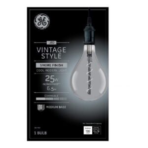 ge 31705 vintage style spiral filament led light bulbs, 6.5 watts