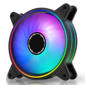 ezdiy-fab moonlight rgb case fan 120mm-1 pack-only compatible to fan hub x