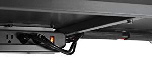 OSP Home Furnishings Alpha Battlestation Gaming Desk, Black