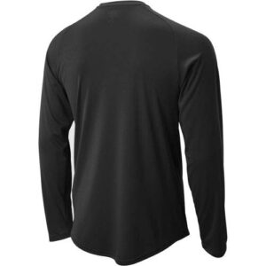 Rawlings Adult Tech Long Sleeve Shirt, Black, Small