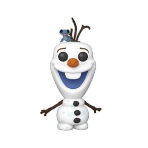 funko pop! disney: frozen 2 - olaf with fire salamander, multicolor