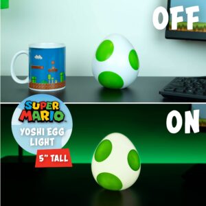 Paladone Yoshi Egg Light 5 in x 4 in - Officially Licensed Super Mario Bros Nintendo Decor