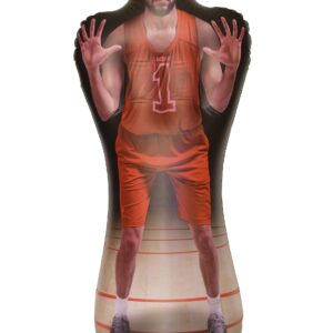 GoSports Inflataman Basketball Defender Training Aid - Weighted Defensive Dummy for Shooting, Dribbling and Driving Drills