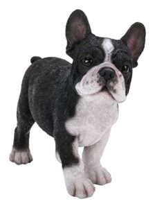 pacific giftware realist look french bulldog puppy standing resin figurine statue