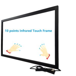 Deyowo 85 Inch Interactive 10 Points Infrared IR Touch Screen Overlay Frame Free Driver