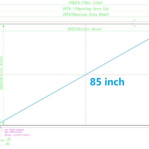 Deyowo 85 Inch Interactive 10 Points Infrared IR Touch Screen Overlay Frame Free Driver