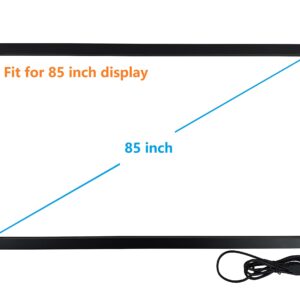 Deyowo 85 Inch Interactive 10 Points Infrared IR Touch Screen Overlay Frame Free Driver