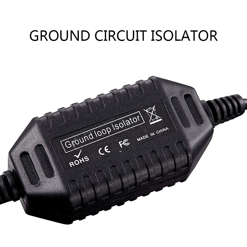 AOLANS Video Ground Loop Isolator Balun 4PCS CCTV BNC Male to Female Coaxial for Camera 4 Black