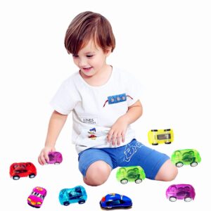 Himeeu 40 Pcs Pull Back Vehicles Mini Car Toys Friction Powered Racing Cars for Preschool Toddlers Boys & Girls Birthday Party Favors for Kids Gifts