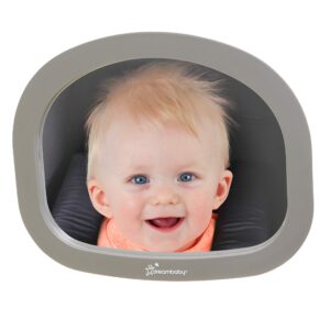 dreambaby ezy-fit adjustable rearview backseat mirror - large wide angle mirror - model l1228bb